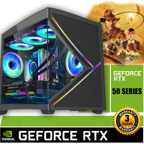 One Off Deal Ryzen 7 9800X3D 32GB DDR5 RTX 5070 / Ti Gaming PC ARCADE ...